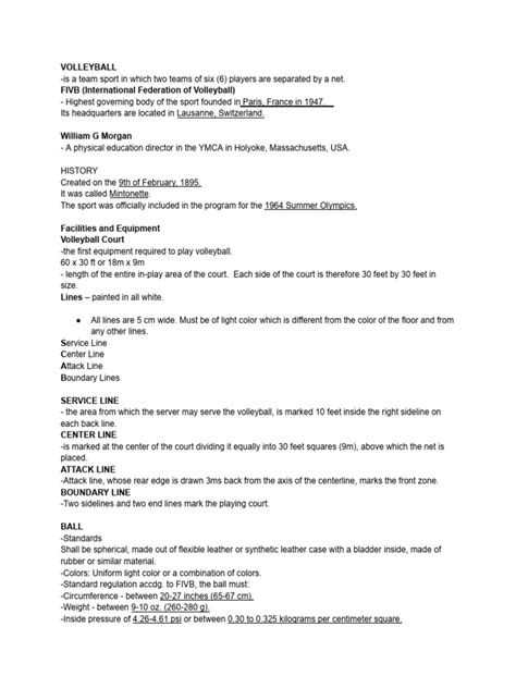 Pe Vb Finals Pdf Volleyball Sports Rules And Regulations