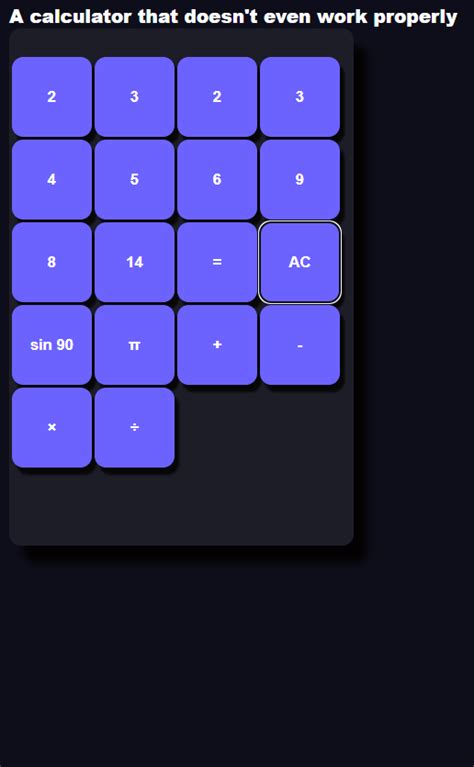 Faulty Calculator By Afroninja66
