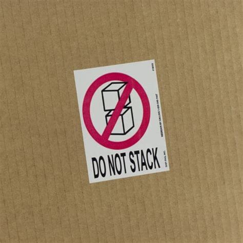 Do Not Stack Labels High Visibility Shipping Labels Ship Paq