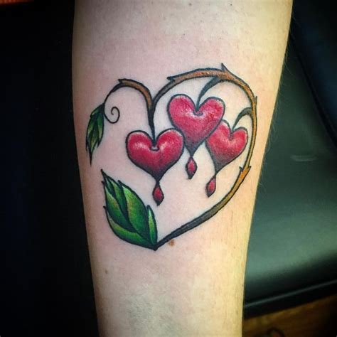 Bleeding Heart Flower Tattoo Black And White At Lola Wall Blog