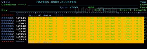 Vsam Ksds — Tutorialbrain