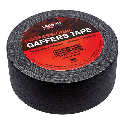 Daddario Pro Gaffers Tape 2in X 25 Yards Black Dales Drum Shop
