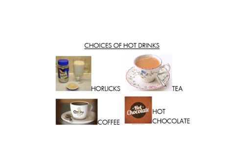 Hot Drinks Examples Pdf