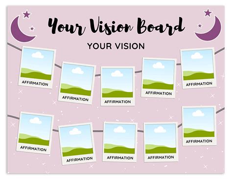 Vision Board Digital Template