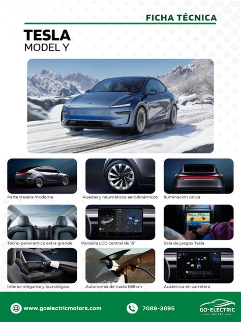 Ficha Técnica Tesla Model Y Pdf Tracción En Las Cuatro Ruedas Airbag