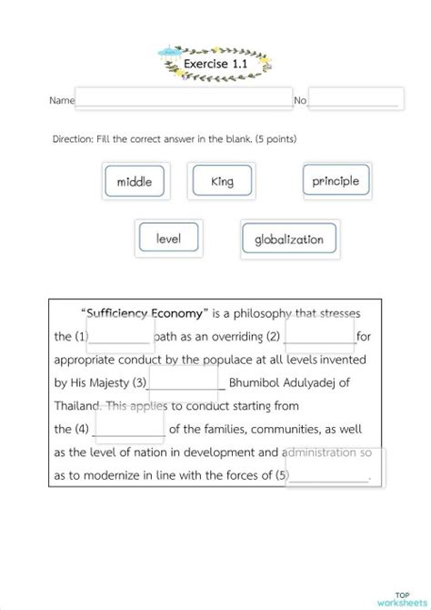 Exercise11 Interactive Worksheet Topworksheets