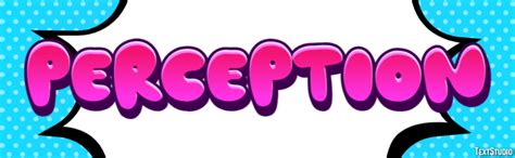 Perception Text Effect And Logo Design Word