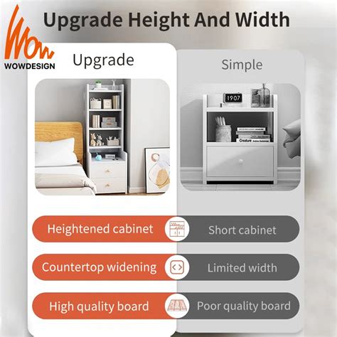 Bedside Cabinet Mini Cabinet Modern Bed Side Table With Locker Kabinet