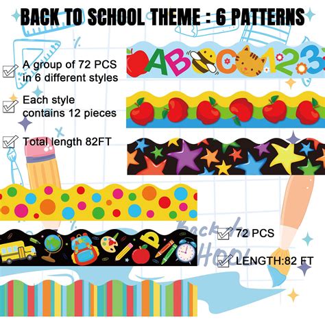Back To School Borders And Frames School Border Vector Art Icons And