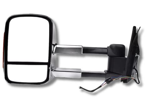 Left Side Extendable Towing Mirror With Indicator For Mitsubishi Pajer