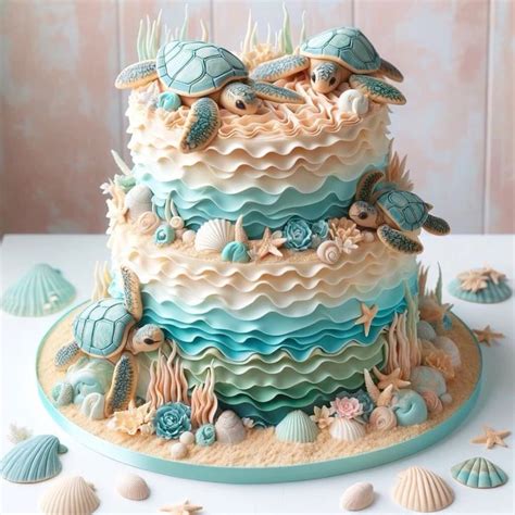 Sea Turtle Cake Idee Torta Torte Dolci