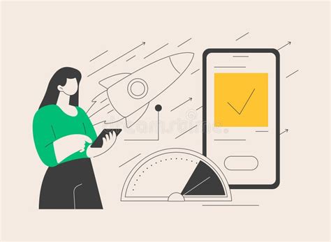 Accelerated Mobile Pages Abstract Concept Vector Illustration Stock