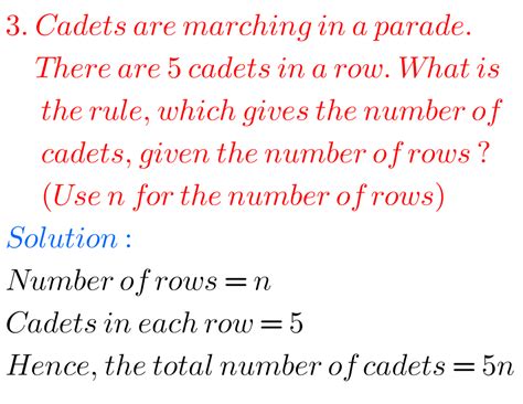 Ncert Solutions For Maths Class 6 Algebra Exercise 111 Chapter 11