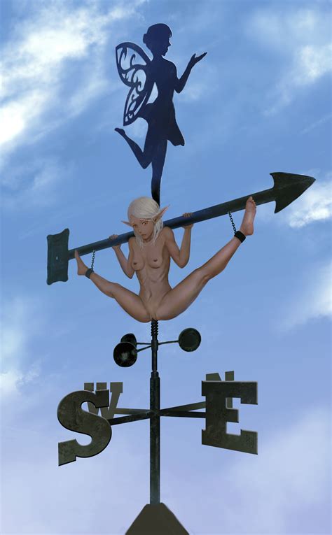 Ikelag Highres 1girl Anemometer Arrow Symbol Barefoot Bdsm Bondage Bound Censored