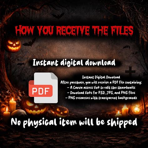 Horror Youtube Thumbnails For Story Games Dark Scary Designs Canva