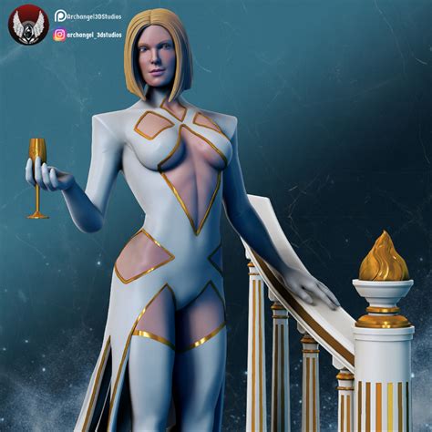 🎨 Fan Art De Emma Frost・archivo 3d Para Impresión 3d・cults