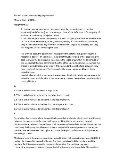Assignment 3 Sjd Student Name Manamela Kgaugelo Esrom Module Code