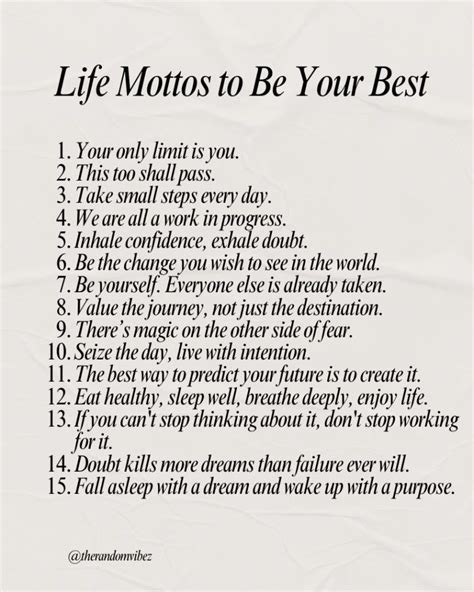 75 Life Mottos To Live By For Clarity And Purpose The Random Vibez