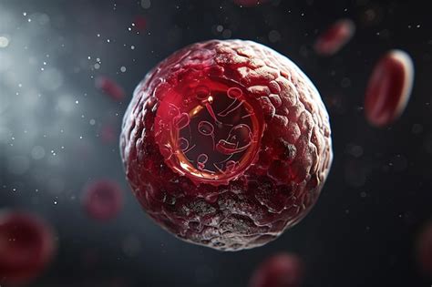 Premium Photo A Red Cell With A Clock Inside It Generative Ai