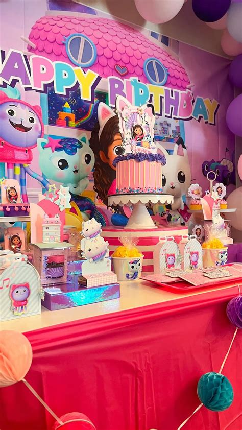 Gabbys Dollhouse Party Decor Gabbys Dollhouse Birthday Gabbys