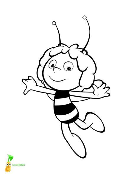 La Abeja Maya A Colorear Semillitas