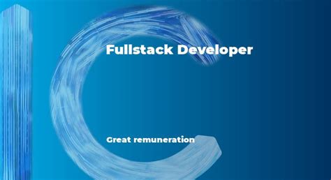 chris moffatt on linkedin vacancy fullstack developer