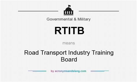 Rtitb Road Transport Industry Training Board In Governmental