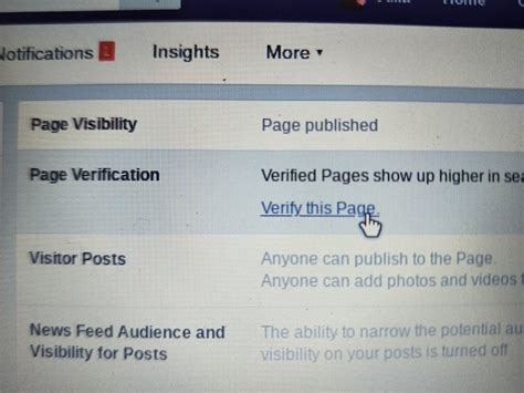 Facebook Verification Badge