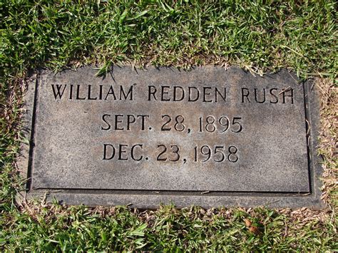 William Redden Rush 1895 1958 Find A Grave Memorial