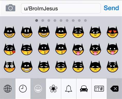 my jailbroken iphone has a tweak that puts batman masks on my emojis