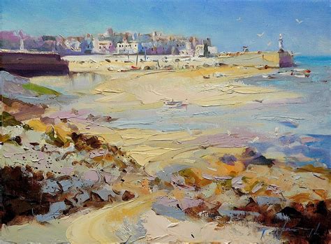 St Ives Cornwall Oil On Canvas By Trevor Waugh