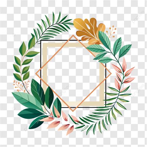 A Frame Leaf For Wedding Invitations Vector Leaf Wedding Vector Leaf