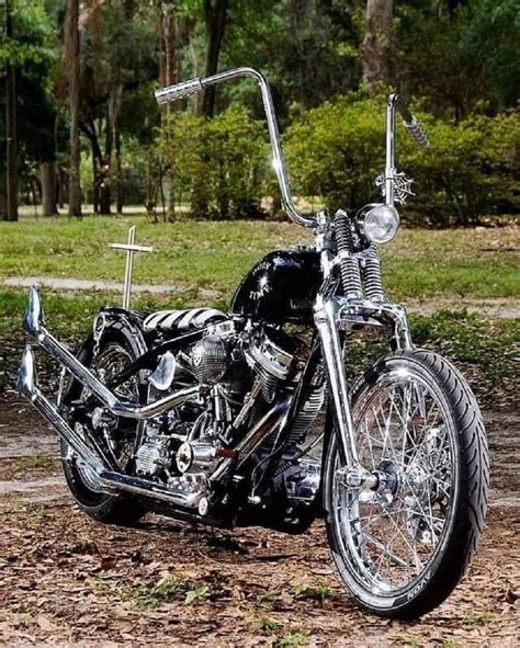 Custom Harley Bobber Motorcycle