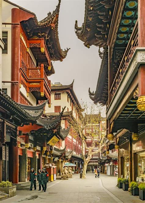 Shanghai Old Street China Editorial Image Image Of Color 144045385