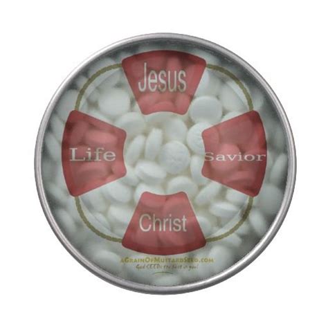 Jesus Christ Mints Included Candy Tin Filled With Jelly Beans Or