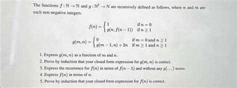 solved the functions f n→n and g n2→n are recursively