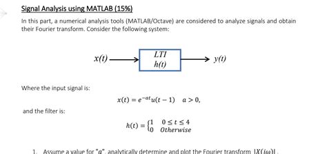 Solved Write A Matlab Code To Compute And Plot The Fourier