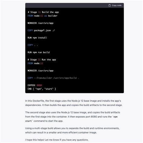 Using Chatgpt To Build An Optimised Docker Image Using Docker Multi Stage Build Collabnix