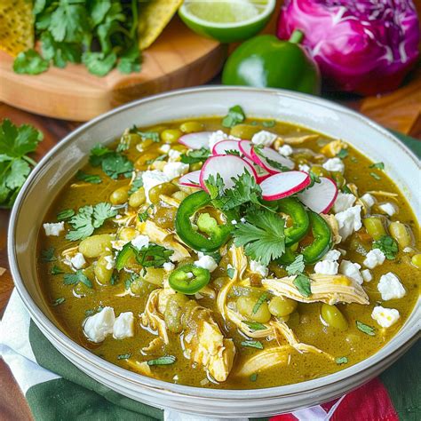 Amazing Crockpot Mexican Chicken Pozole Verde Delight