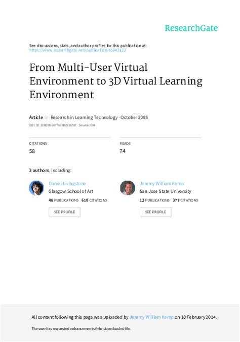 pdf from multi user virtual environment to 3d virtual learning