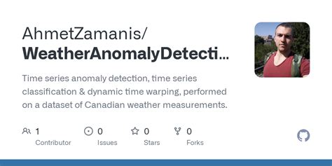 Github Ahmetzamanisweatheranomalydetectionclassification Time