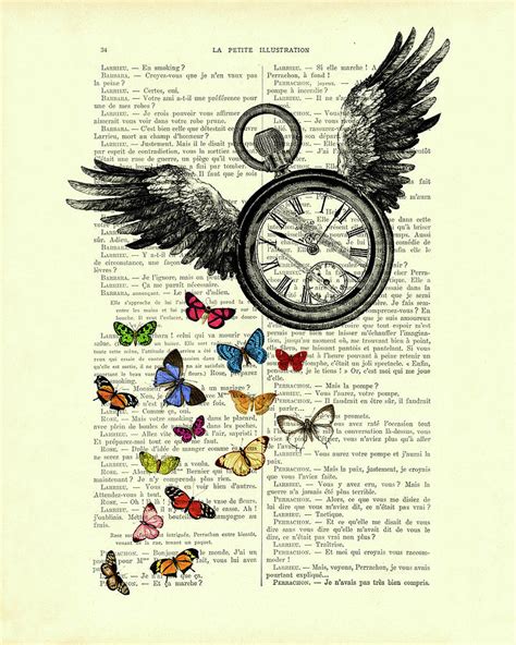 Time Flies Digital Art By Madame Memento Fine Art America