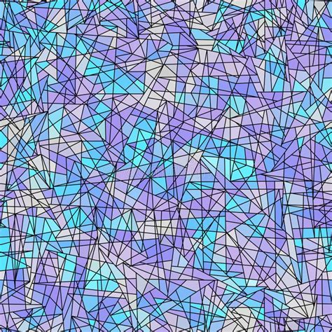Vector Seamless Mosaic Art Pattern Art Background Stock Vector