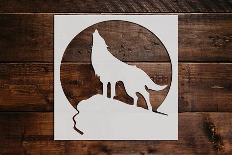 Wolf Stencils Printable