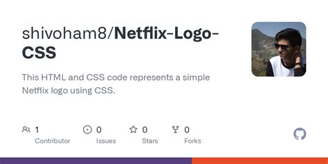 Github Shivoham8netflix Logo Css This Html And Css Code Represents