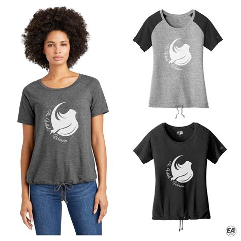 Promotional New Era Lnea133 Ladies Tri Blend Performance Cinch Tee