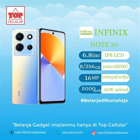 Jual Infinix Note Gb Garansi Resmi Di Seller Top Cellular Makassar Online Sinri