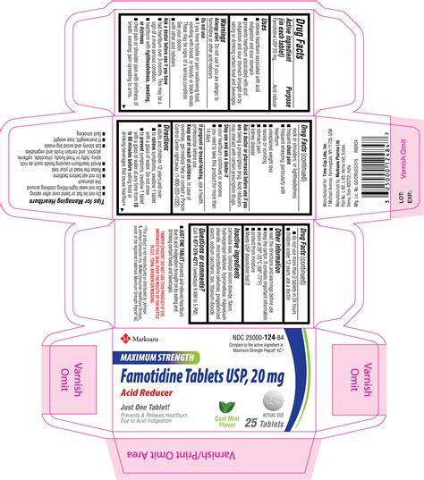Dailymed Famotidine 20 Mg Tablet Coated