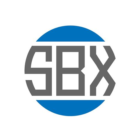 Sbx Letter Logo Design On White Background Sbx Creative Initials