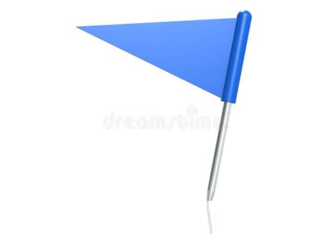 Red Triangle Flag Pin Stock Illustration Illustration Of Color 29439671